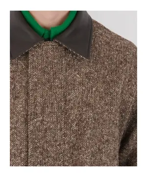 Auralee Tweed Zip-up Casual Jacket