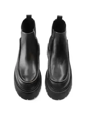 COPENHAGEN  Leather Chunky-sole Ankle-high Chelsea Boots