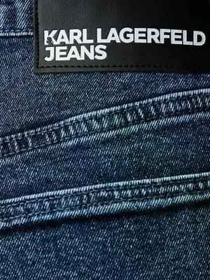 Karl Lagerfeld Logo-patch Straight-leg Jeans