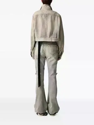 Rick Owens Long-sleeve Cropped Denim Jacket