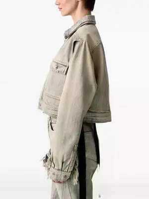 Rick Owens Long-sleeve Cropped Denim Jacket