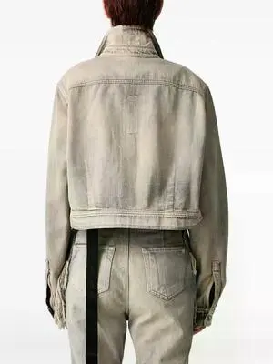 Rick Owens Long-sleeve Cropped Denim Jacket