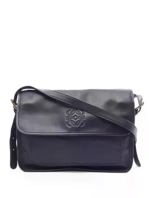 Loewe 2000s Anagram Crossbody Bag - Black