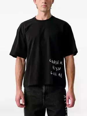 Karl Lagerfeld X Pietro Terzini Slogan-print T-shirt - Black