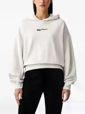 Karl Lagerfeld Logo-embroidered Hoodie