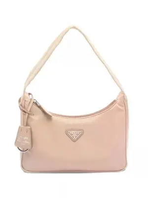 Prada 2000s Mini Re-edition 2000 Shoulder Bag - Neutrals