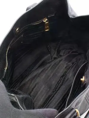 Prada 2000s Grained Leather Tote Bag