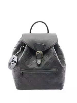 LOUIS VUITTON 2021 Pm Montsouris Monogram Empreinte Backpack - Black
