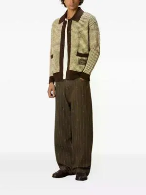 Drole De Monsieur Waffle-knit Cardigan