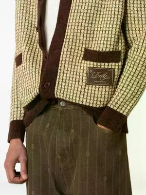 Drole De Monsieur Waffle-knit Cardigan