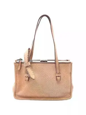 Prada 2000s Leather Handbag - Neutrals