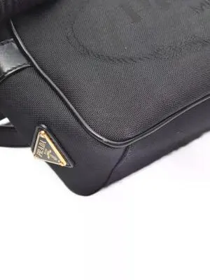 Prada 2000s Logo-jacquard Shoulder Bag