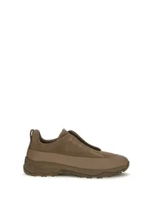 Zegna Triple Stitch™ Monte Leather And Suede Sneakers - Brown