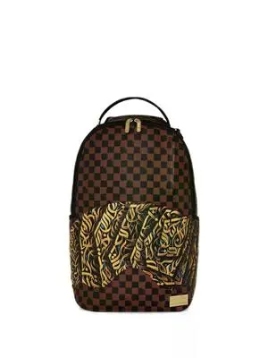 SPRAYGROUND Diaa Alam Checkered Backpack - Brown