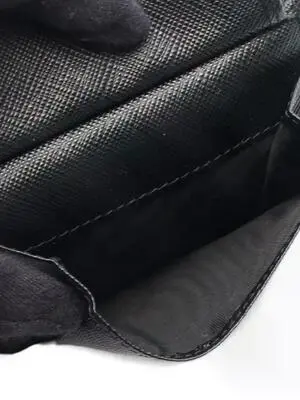 Prada Triangle-plaque Bi-fold Wallet