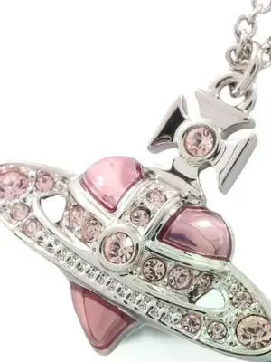 VIVIENNE WESTWOOD Orb Diamante Heart Necklace