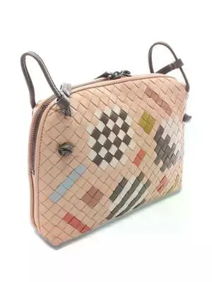 Bottega Veneta 2010s Intrecciato Abstract Shoulder Bag