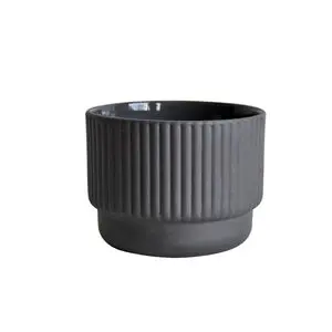 LONDON ATELIER BYPRODUCT Ridded Cappuccino Mug - Grey