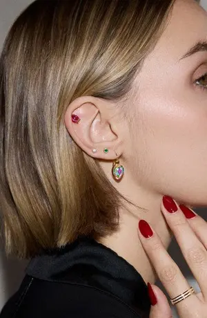 Baublebar Merry Christmas Heart Drop Earrings