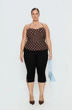 Princess Polly Baseline Rib Capri Pants