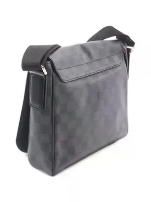 LOUIS VUITTON 2013 Pm District Damier Graphite Messenger - Grey