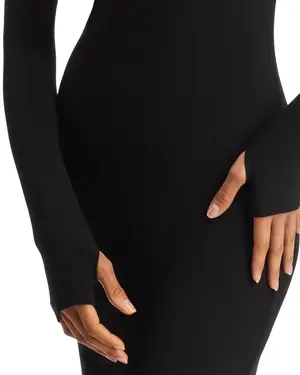 Norma Kamali Stretch Jersey Off-the-shoulder Gown