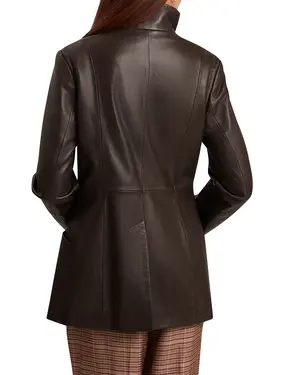 Ted Baker London Attie Leather Wrap Jacket