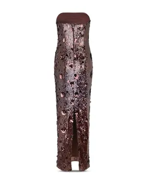 ROTATE BY BIRGER CHRISTENSEN Sequin Strapless Dress