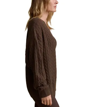Jenni Kayne Nell Wool & Cashmere Cable Knit Sweater