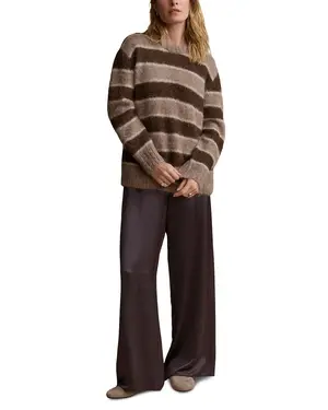Jenni Kayne Teddy Striped Suri Alpaca & Merino Wool Sweater