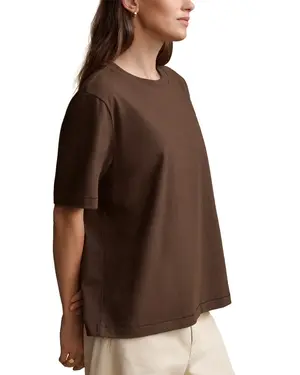 Jenni Kayne California Cotton Oversized Tee - Bronze