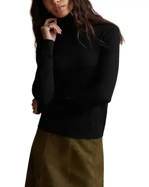 Jenni Kayne Linden Wool Turtleneck Sweater - Black
