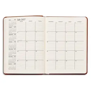 GRAPHIC IMAGE 2027 Croc Embossed Leather Desk Diary
