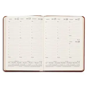 GRAPHIC IMAGE 2027 Croc Embossed Leather Desk Diary