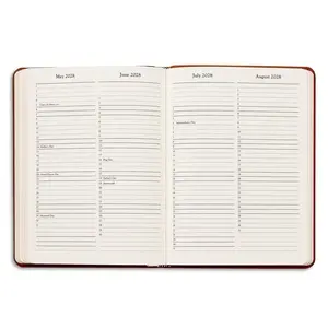GRAPHIC IMAGE 2027 Croc Embossed Leather Desk Diary