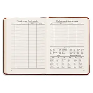 GRAPHIC IMAGE 2027 Croc Embossed Leather Desk Diary
