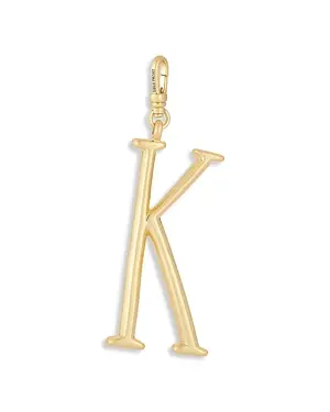 Lulu Frost Plaza Large Letter Charm - K