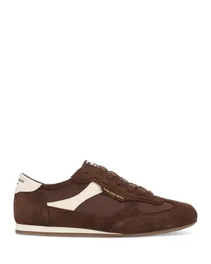 Sam Edelman Camillia Suede Low Top Sneakers - Java Brown