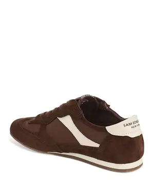 Sam Edelman Camillia Suede Low Top Sneakers - Java Brown