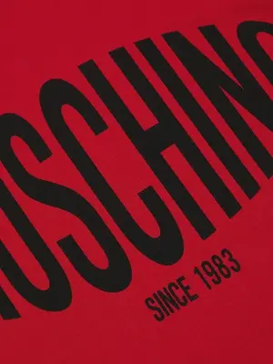 Moschino Logo Cotton Crewneck T-shirt