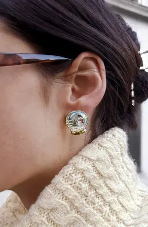 Baublebar Let It Snow Globe Stud Earrings
