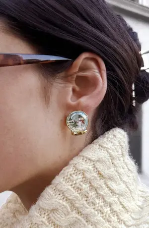Baublebar Let It Snow Globe Stud Earrings