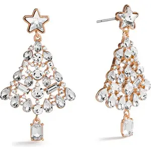 Baublebar Spruced Up Christmas Tree Drop Earrings - Clear