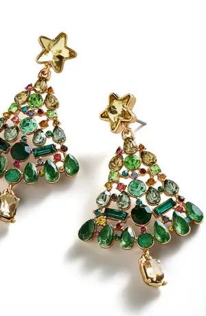 Baublebar Spruced Up Christmas Tree Drop Earrings