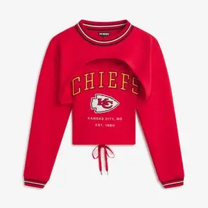 OFF SEASON Kansas City Chiefs Fleece Shrug Cami - Red