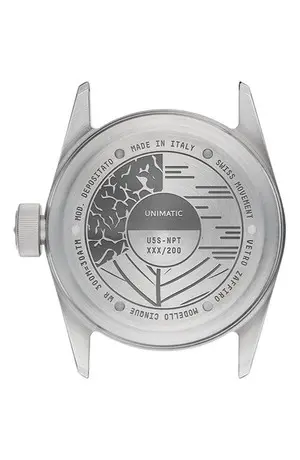 UNIMATIC Modello Cinque Automatic Leather Strap Watch