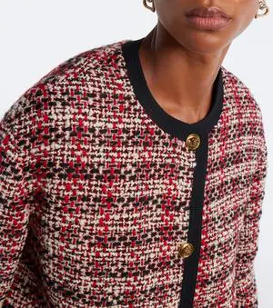 Versace Medusa Wool-blend Tweed Jacket