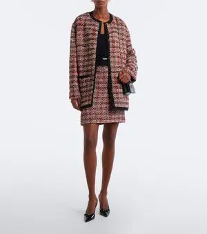 Versace Medusa Wool-blend Tweed Jacket