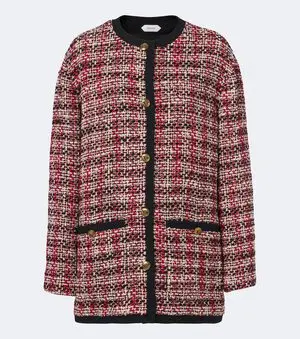 Versace Medusa Wool-blend Tweed Jacket - Multicoloured