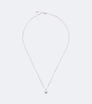 Fendi Ff Sterling Pendant Necklace - Silver